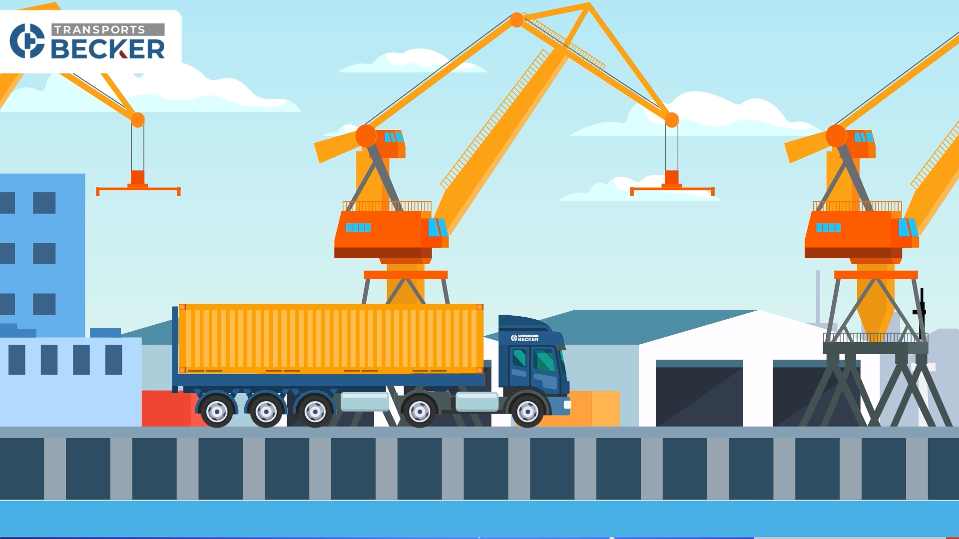 Le service transport containers en vidéo - Transports Becker